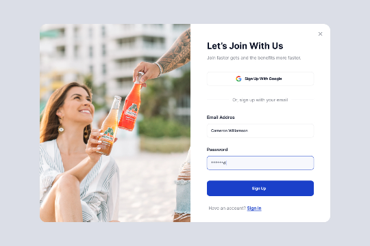 Modal Component - Webflow